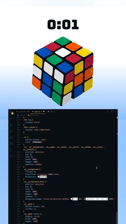 Rubik's Cube Made with HTML, CSS, JavaScript & Three.js! 🔥 #coding #webdevelopment # ...