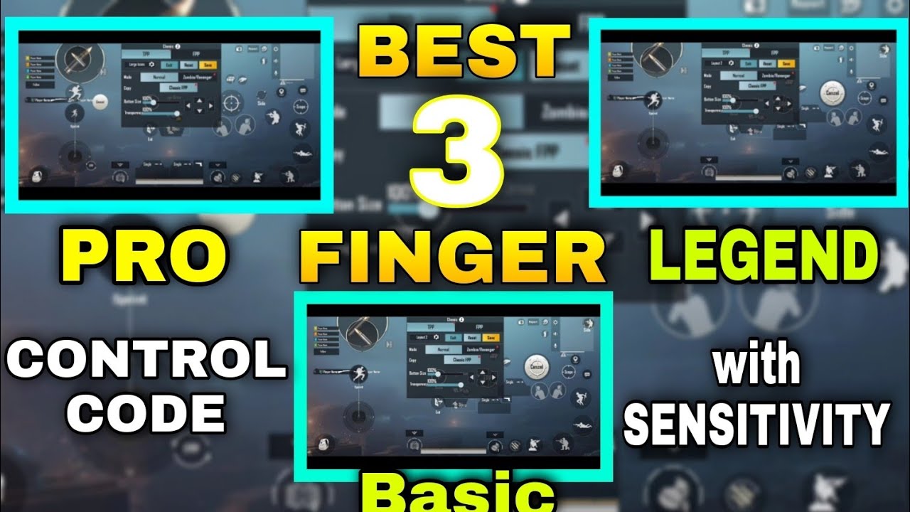 BGMI 3 Finger Control Code With SENSITIVITY | BGMI CONTROL CODE 2021 ...
