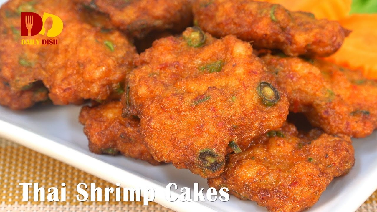 Thai Shrimp Cakes | Thai Food | Tod Mun Goong | ทอดมันกุ้ง - YouTube