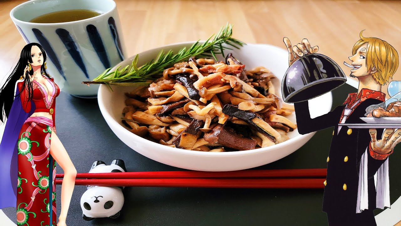 Sanji's Laughing Mushrooms Recipe - One Piece Recipe Cookbook - YouTube