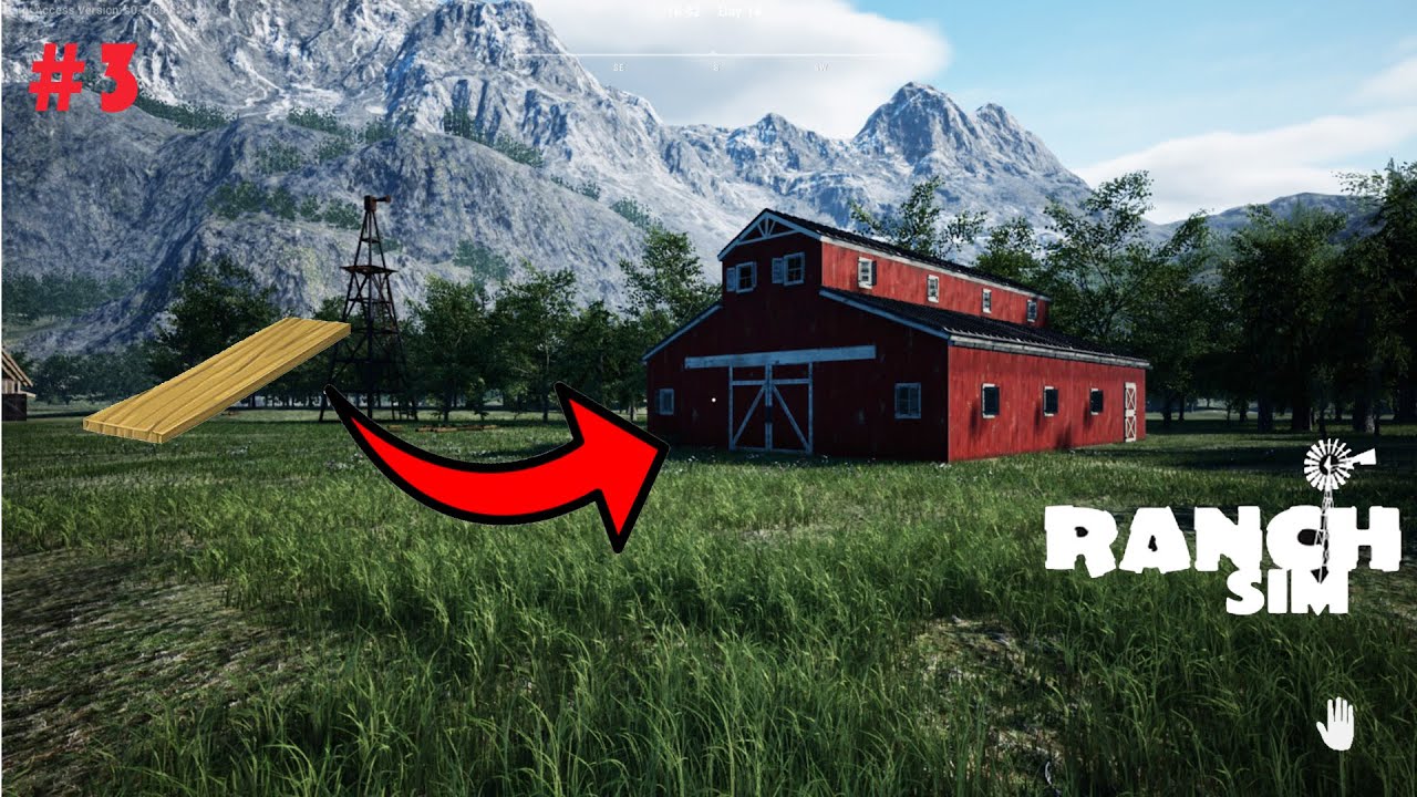 MAKING FIRST BARN IN OUR RANCH | RANCH SIMULATOR GAMEPLAY #3 - YouTube