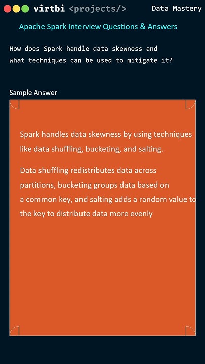 How does Spark handle data skewness | Spark Interview Questions & Answers Short Video Series ...