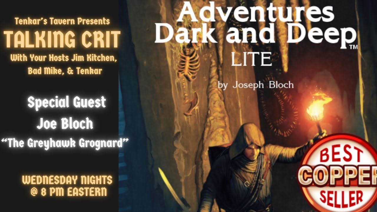 Talking Crit Live w/ The Greyhawk Grognard - Tonight, Wed September 17 ...