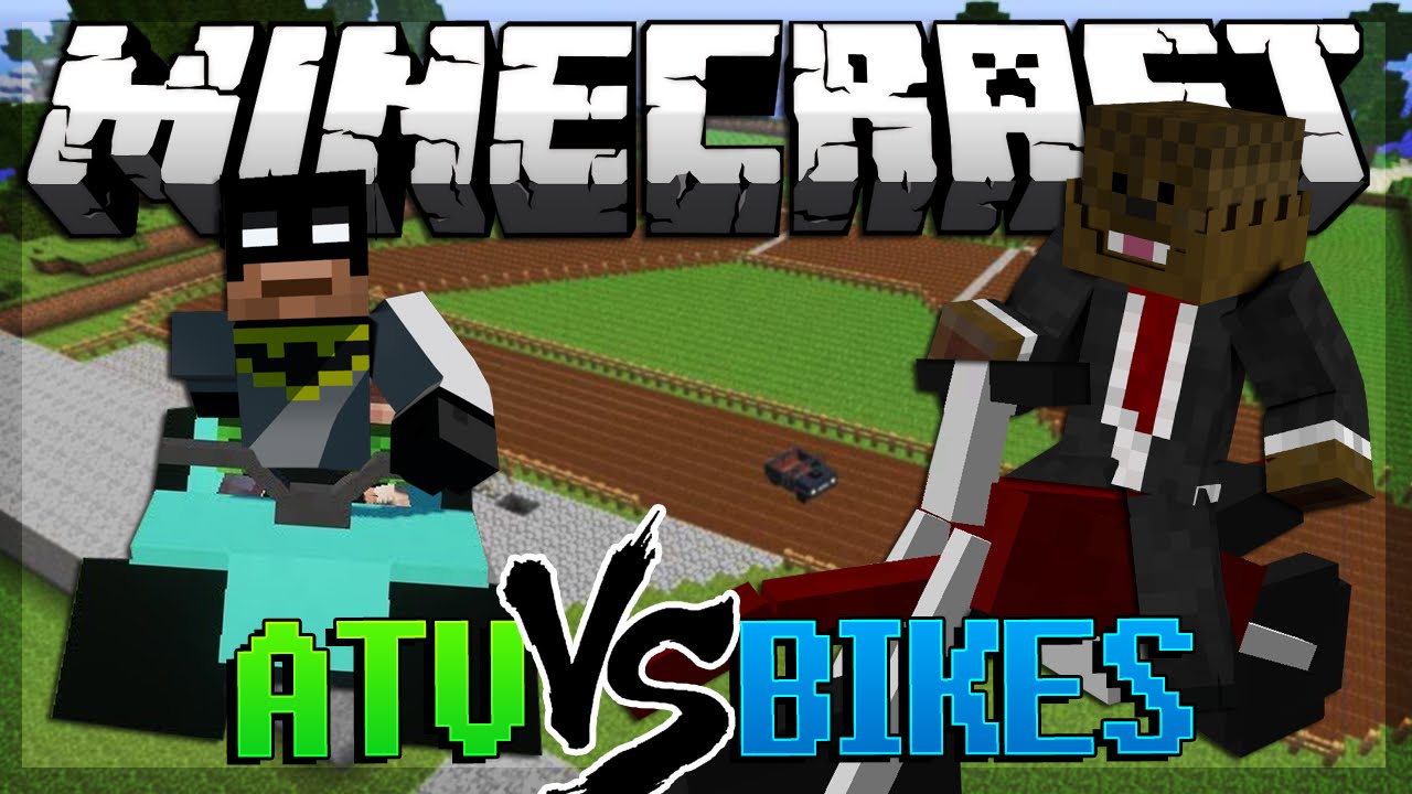 Minecraft Dirt Bike Mod Vs ATV Mod (Mod Battles) | JeromeASF - YouTube