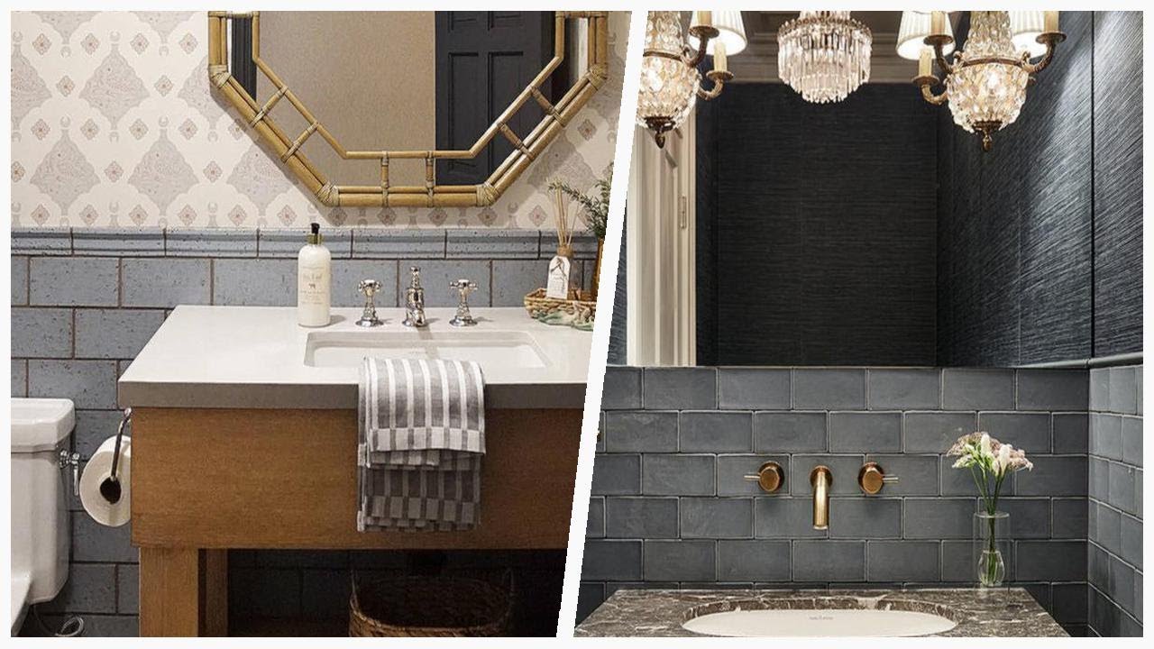 Transform Your Powder Room with Stunning Blue Tile | Designer CheatSheet