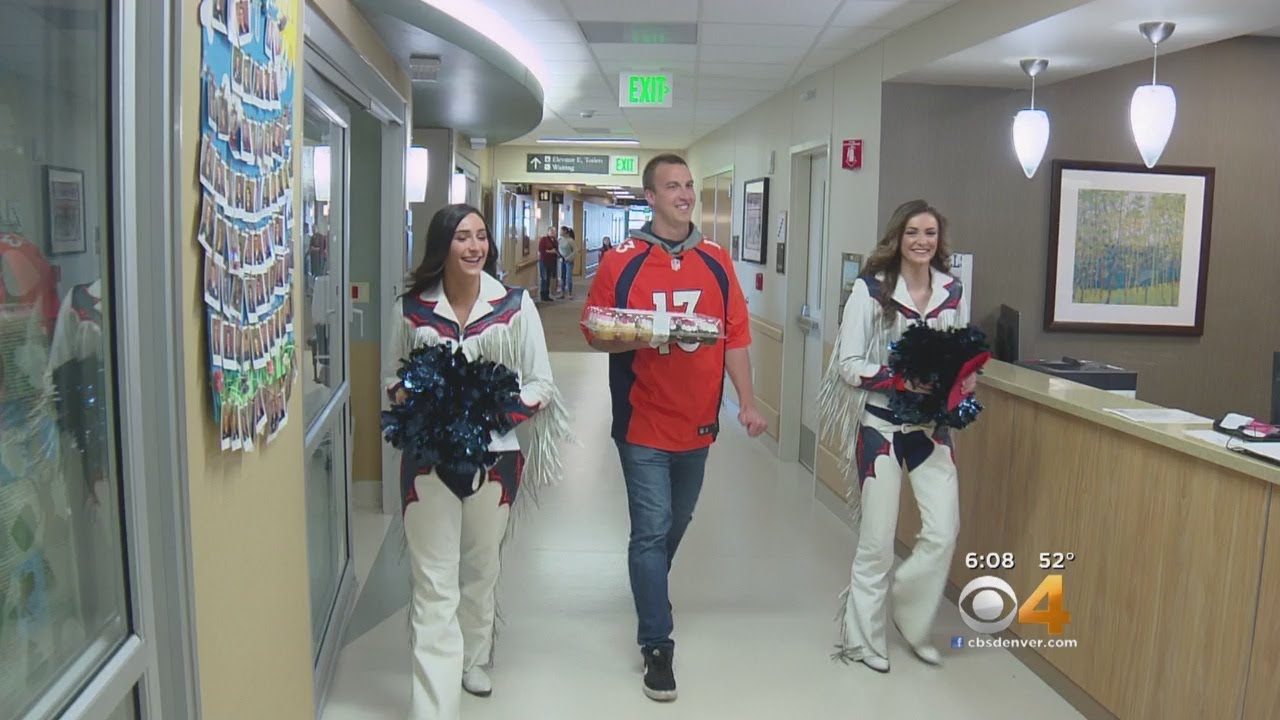 Broncos QB 'Treats' UCHealth Staff At Surgical Trauma ICU - YouTube