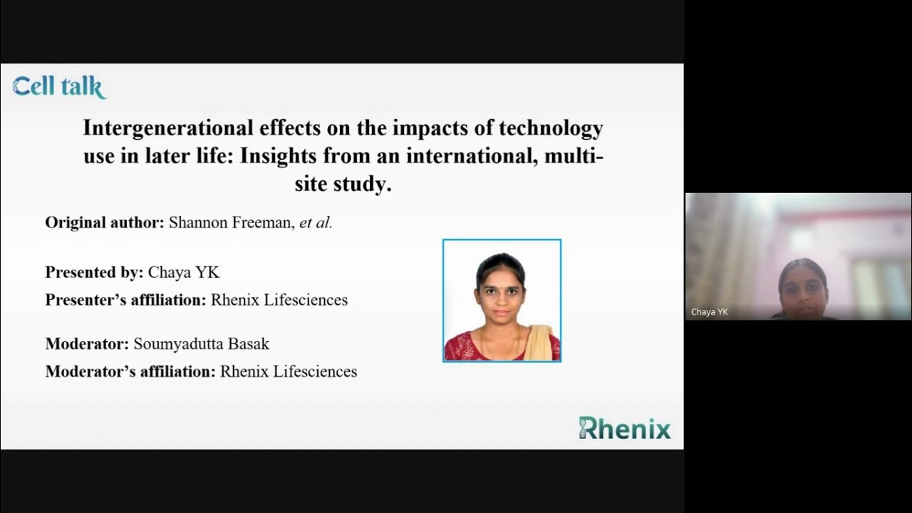 Inter-generational effects on the impacts of technology use in later life | CellTalk - YouTube