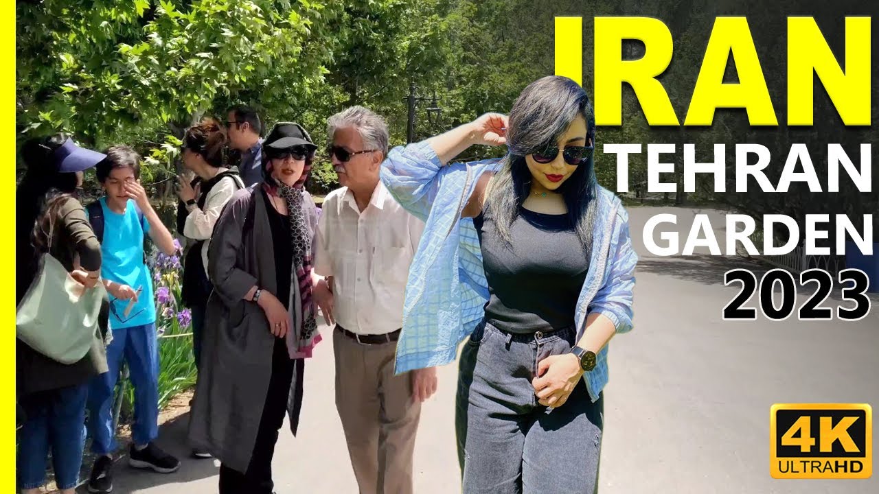 Walking Tour Iran | Walking in West Tehran Botanical Garden | Tehran ...