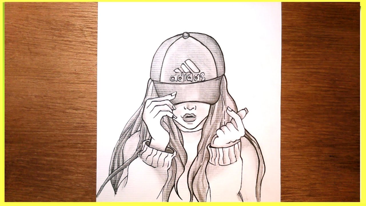 How to draw an easy Tumblr girl - YouTube