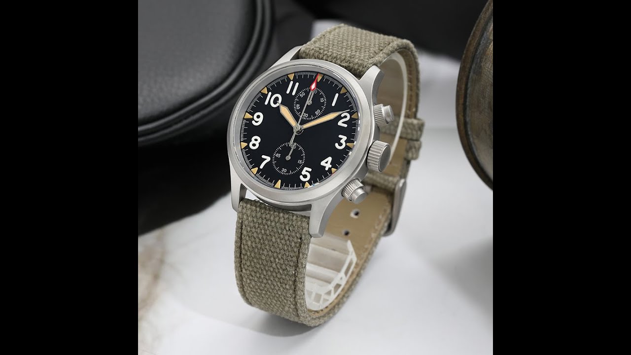 Militado Military Feild Chronograph VK61 Watch - YouTube