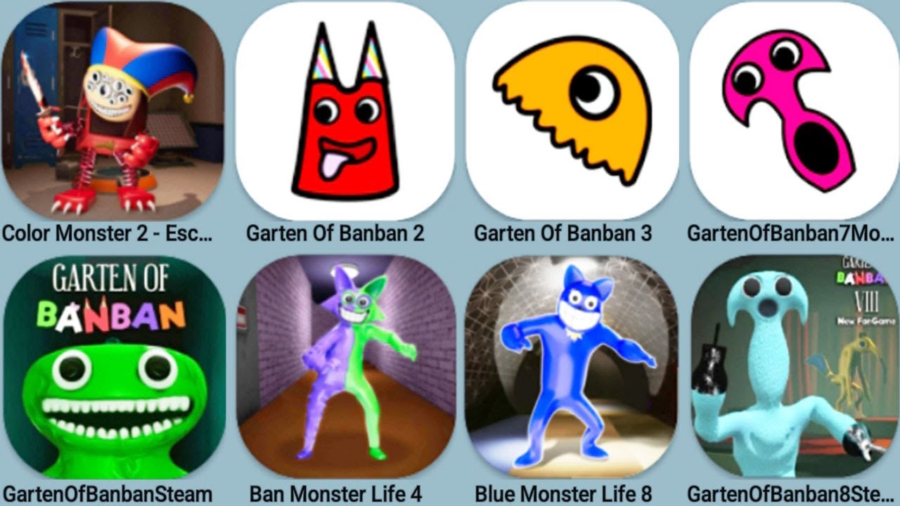 Color Monster 3D CHAPTER 2, Garten Of Banban 2+3+7, Banban Steam, Ban ...