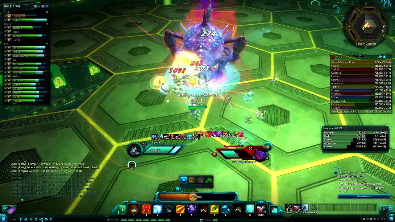 Wildstar- X-89 - Genetic Archives - DPS Engineer BC Spec - YouTube