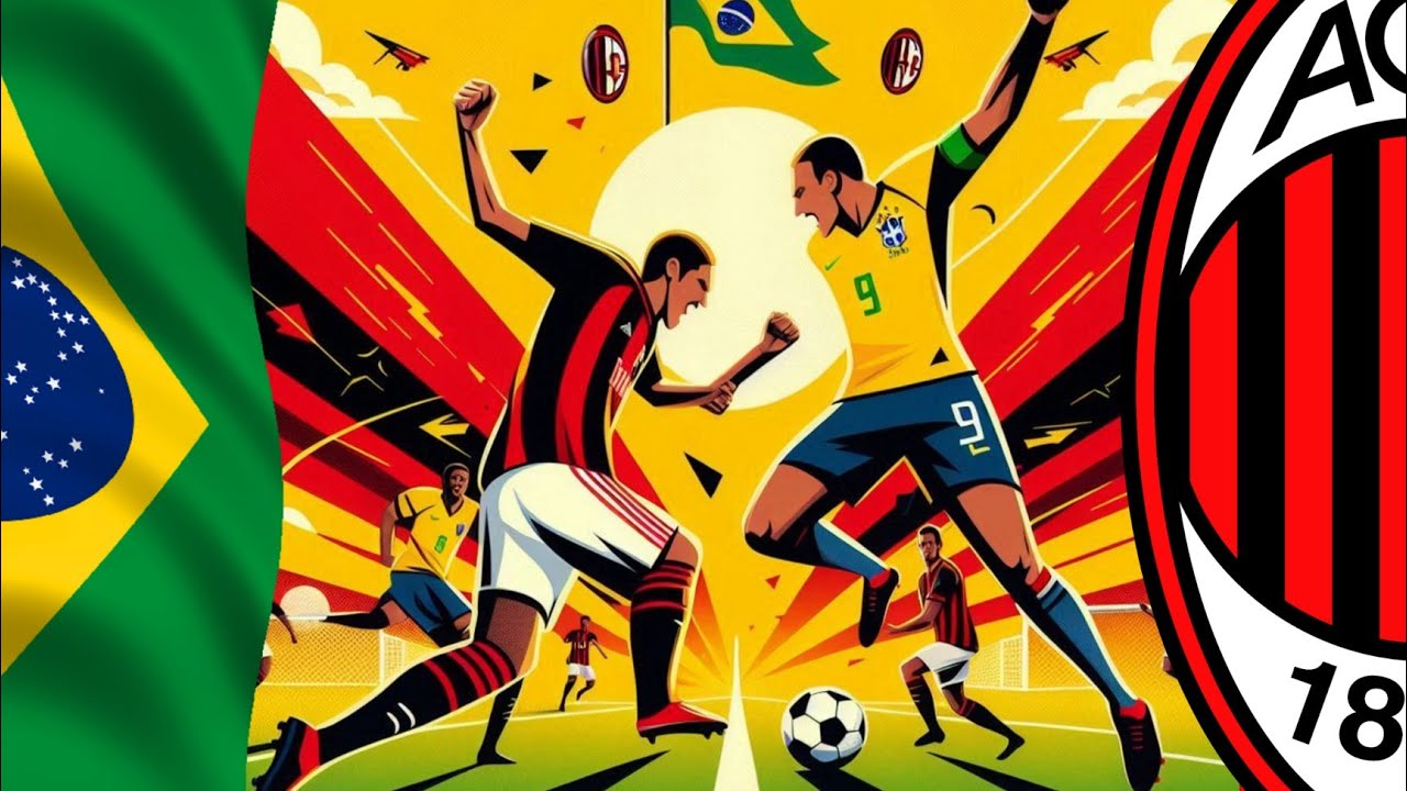 Winning Eleven 10 Brazil vs Ac Milan Konami cup - YouTube