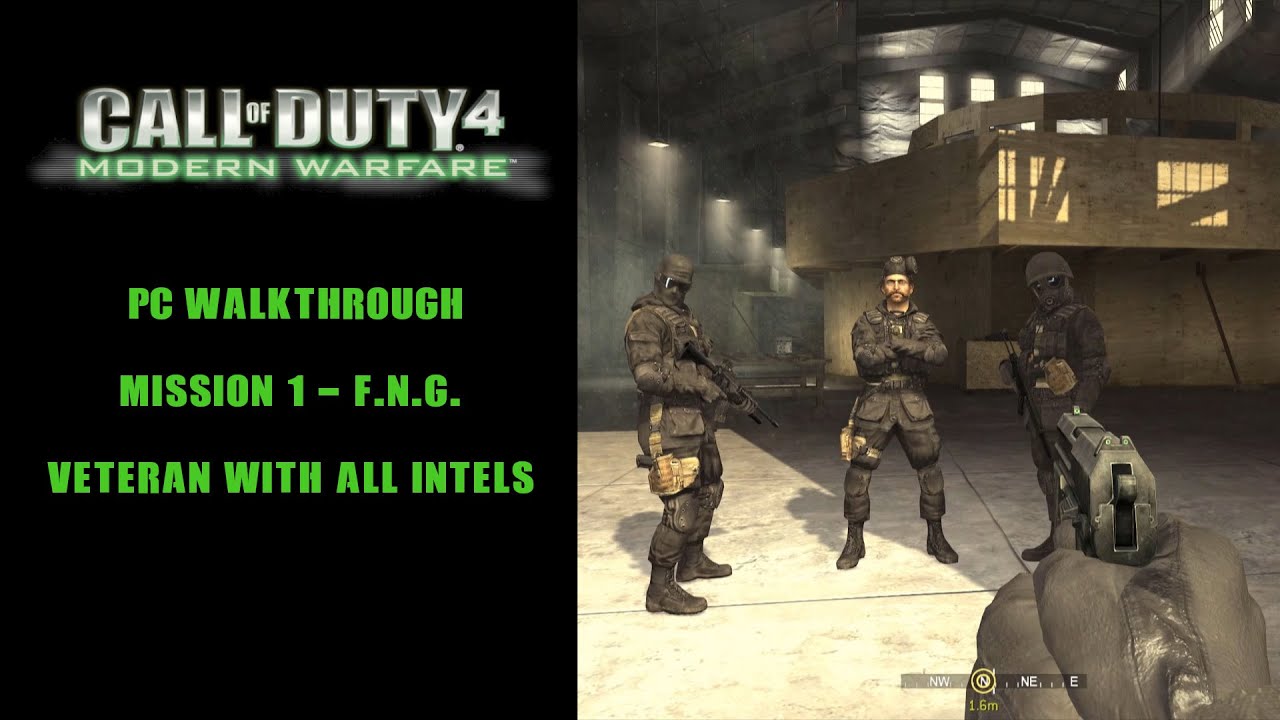 Call Of Duty 4: Modern Warfare - Mission #1 - F. N. G. [ Veteran ...