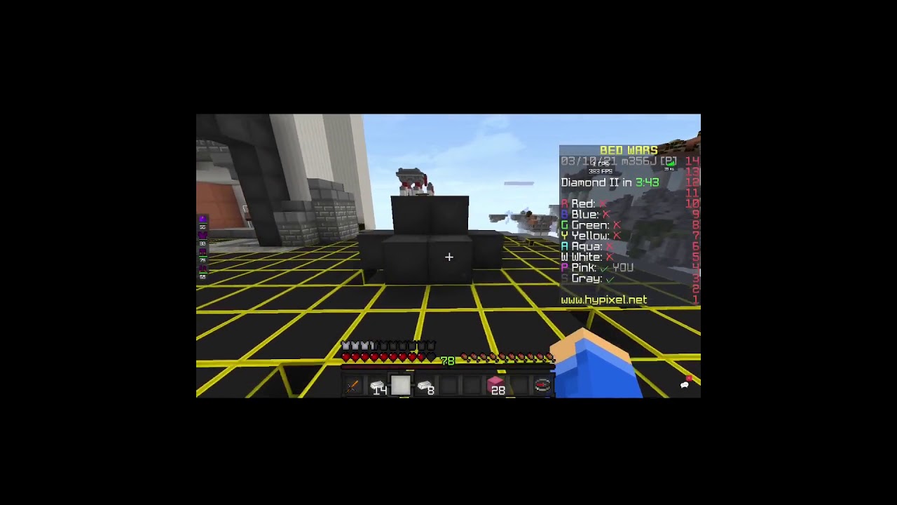 Flying in Minecraft Hypixel Bedwars #shorts - YouTube