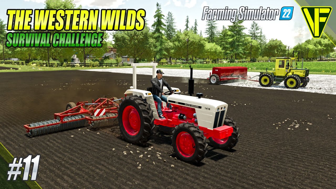 I'm Finally Re-seeding The Grass! | Western Wilds Survival | Farming ...