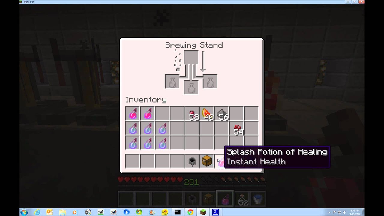 Minecraft Advanced Potion tutorial - YouTube