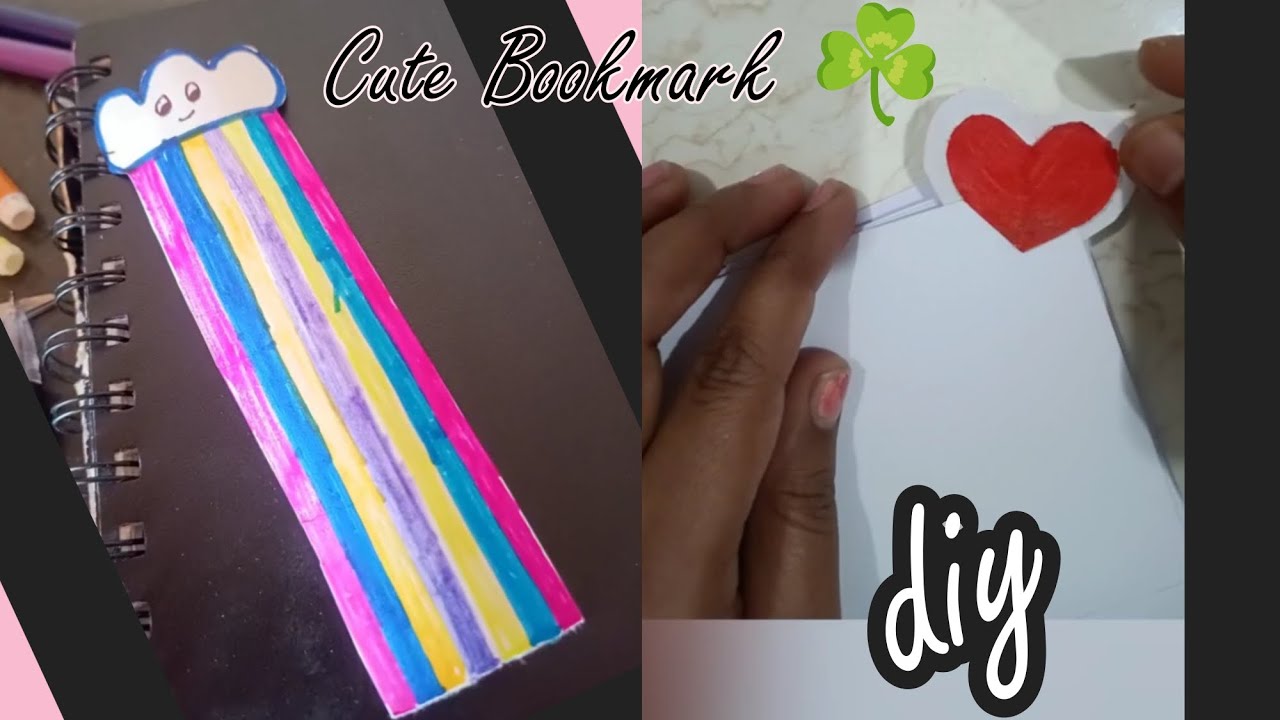 How to make cute bookmark ☘️😍 #easiest bookmark #handmade bookmark # ...