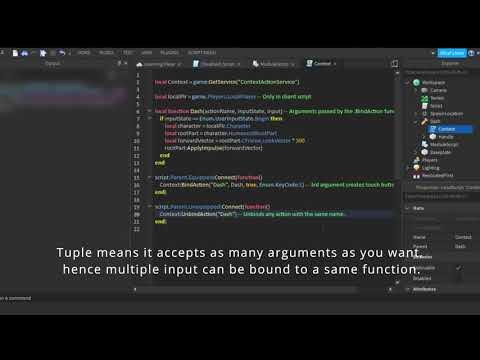 Roblox Scripting: 3 Minute Intro | ContextActionService - YouTube