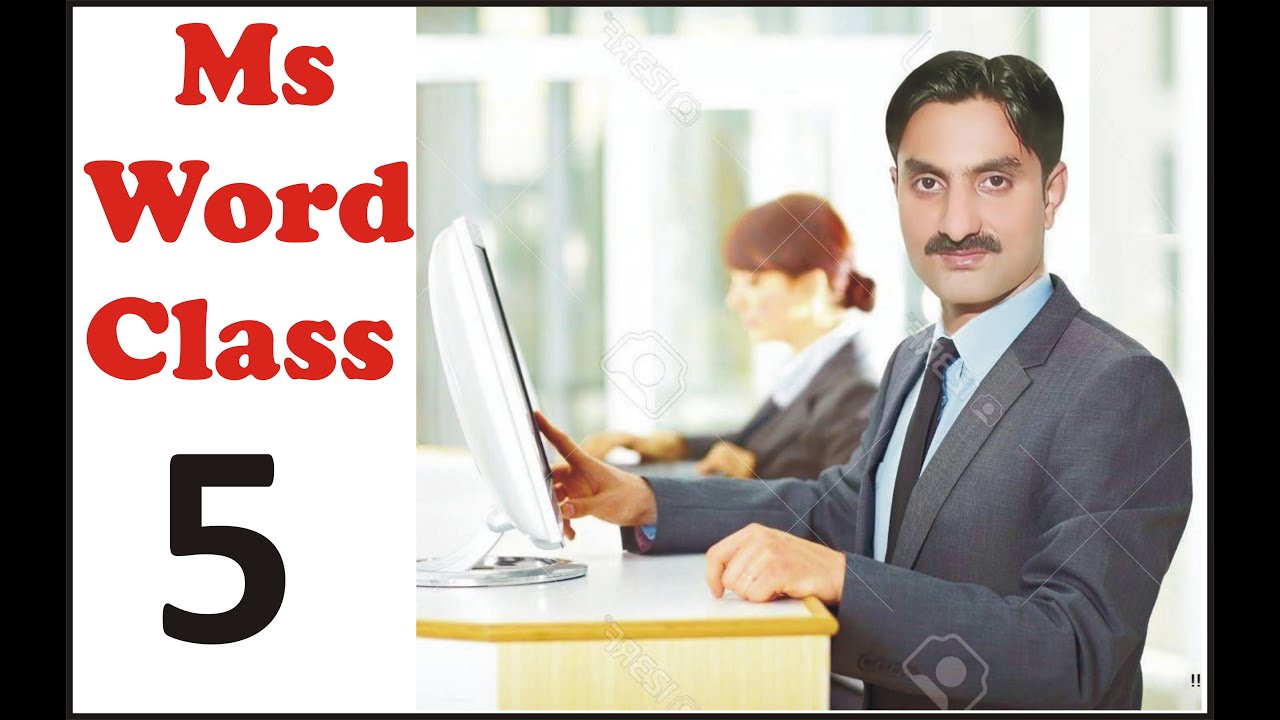MS word Class 5 (insert shap sy agy) - YouTube