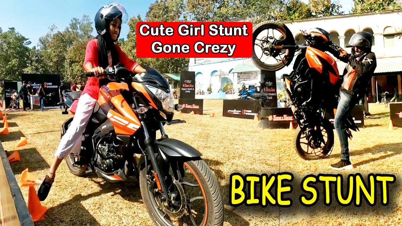 First Time In Santipur Bike Stunt Show || Organized By BAJAJ - YouTube
