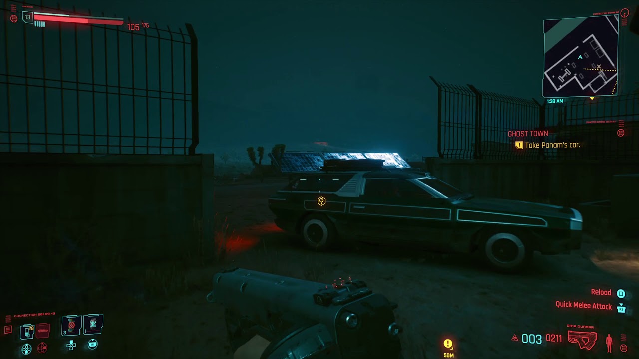 Cyberpunk 2077. GHOST TOWN, get the key to panam's car - YouTube