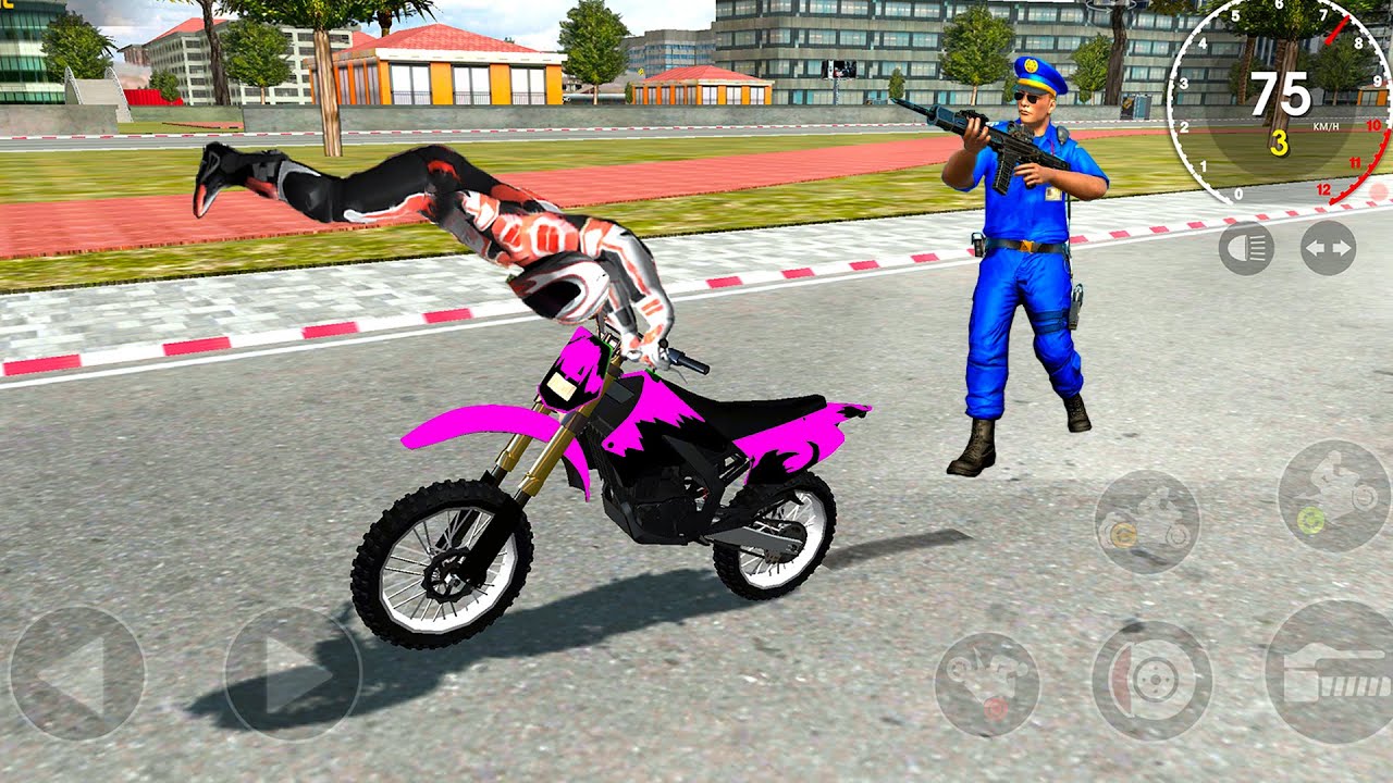 Motor Bike Extreme stunts driving Motorbikes #2 - Motocross Racing Game ...