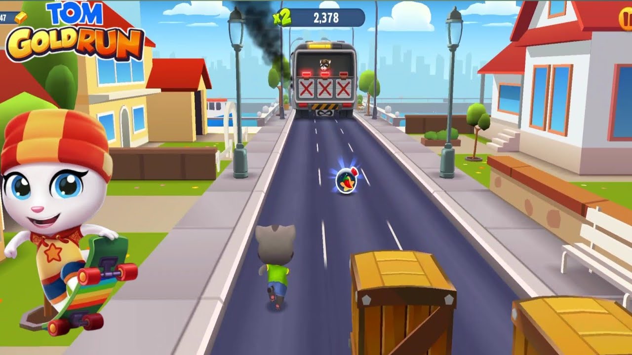 Talking Tom Gold Run Game's Venice Canals, Talking Tom Color Ful Video ...