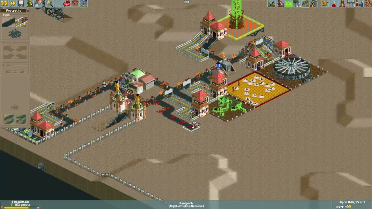 OpenRCT2 - VJ's Scenario Pack - Millenia Park Year 1 - YouTube