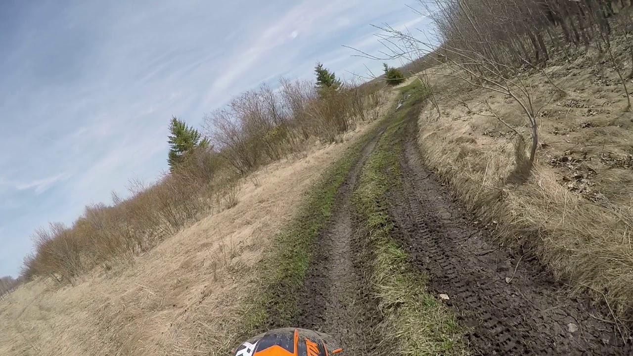 homemade hare scramble loop first lap part 1 - YouTube