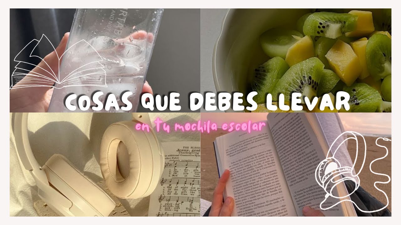 Cosas indispensables que debes llevar en tu mochila escolar 🎒💄 - YouTube