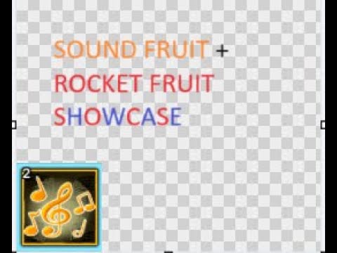 SOUND FRUIT + ROCKET FRUIT SHOWCASE BLOX FRUITS UPDATE 20 (READ DESC ...