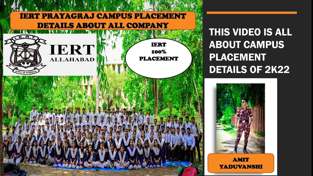IERT Allahabad 100% Campus Placement 2k22 Details about All company ️ ...