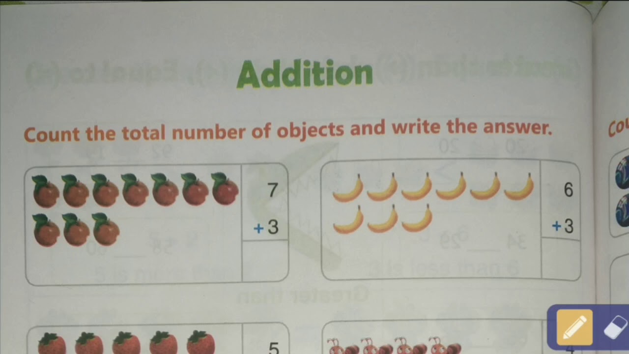 Class UKG Maths Addition - YouTube