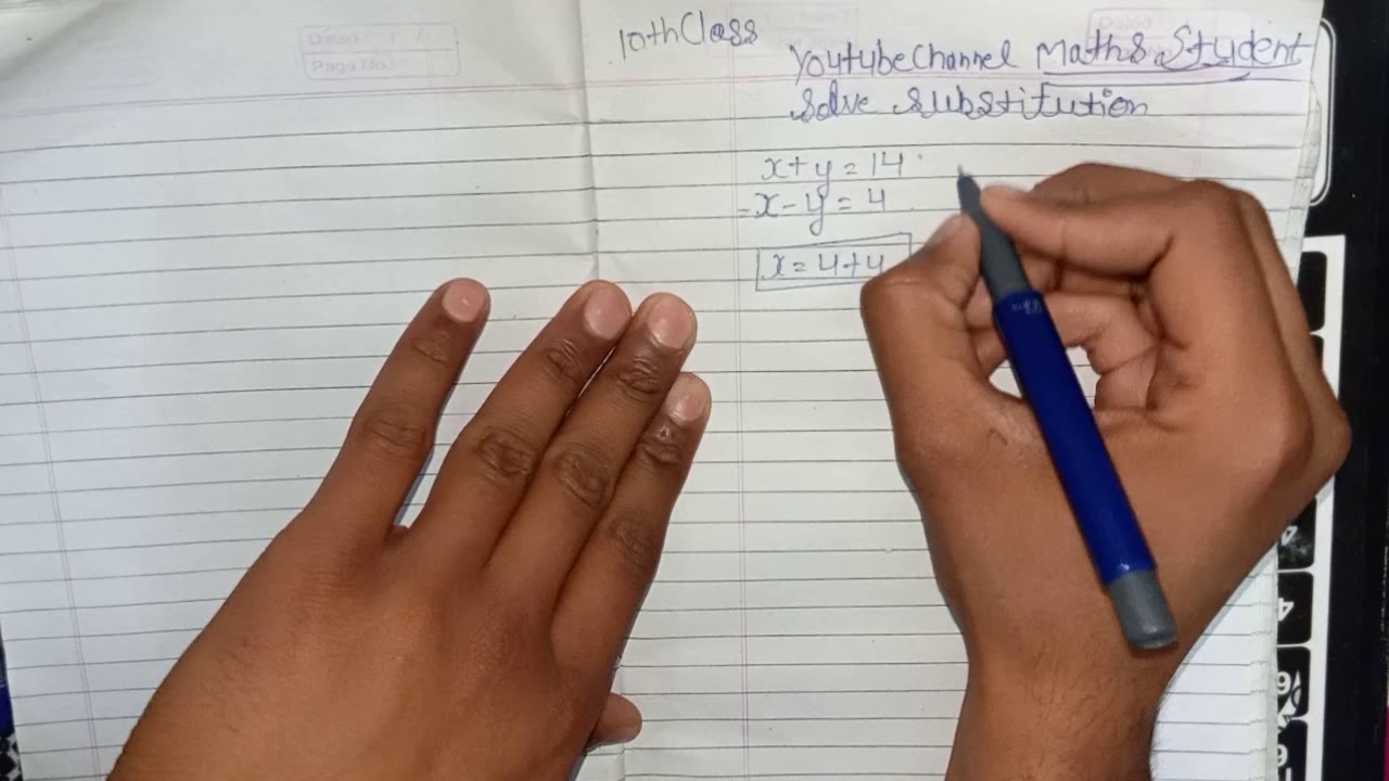 10th class substitution method || [simple tric] - YouTube