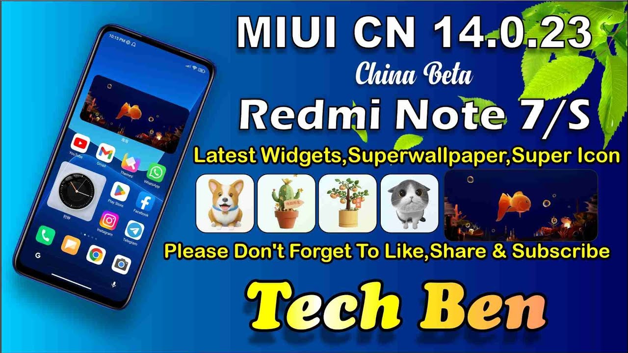 CHINA BETA 14.0.23 FOR REDMI NOTE 7/7S | ANDROID 13 FOR LAVENDER | MIUI ...