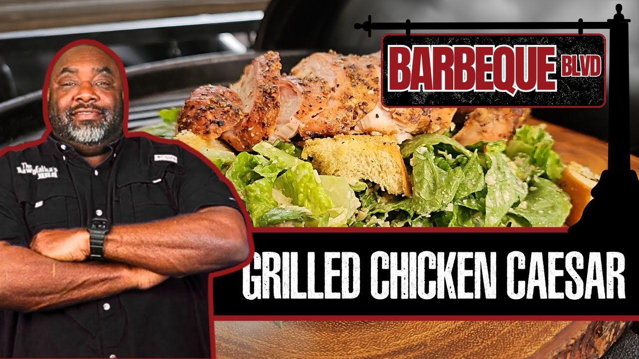 Tha Dawgfatha's Smoked Chicken Caesar Salad | Pit Boss Grills - YouTube