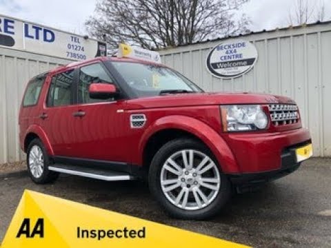 Land Rover Discovery 4 3.0 4 SDV6 GS 5 Door 255 BHP Red 2012 - YouTube