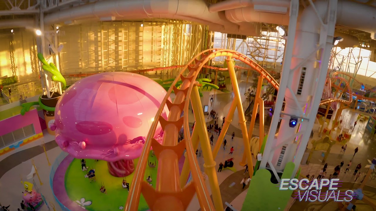 Slime Streak Nickelodeon Universe at American Dream Mall - YouTube