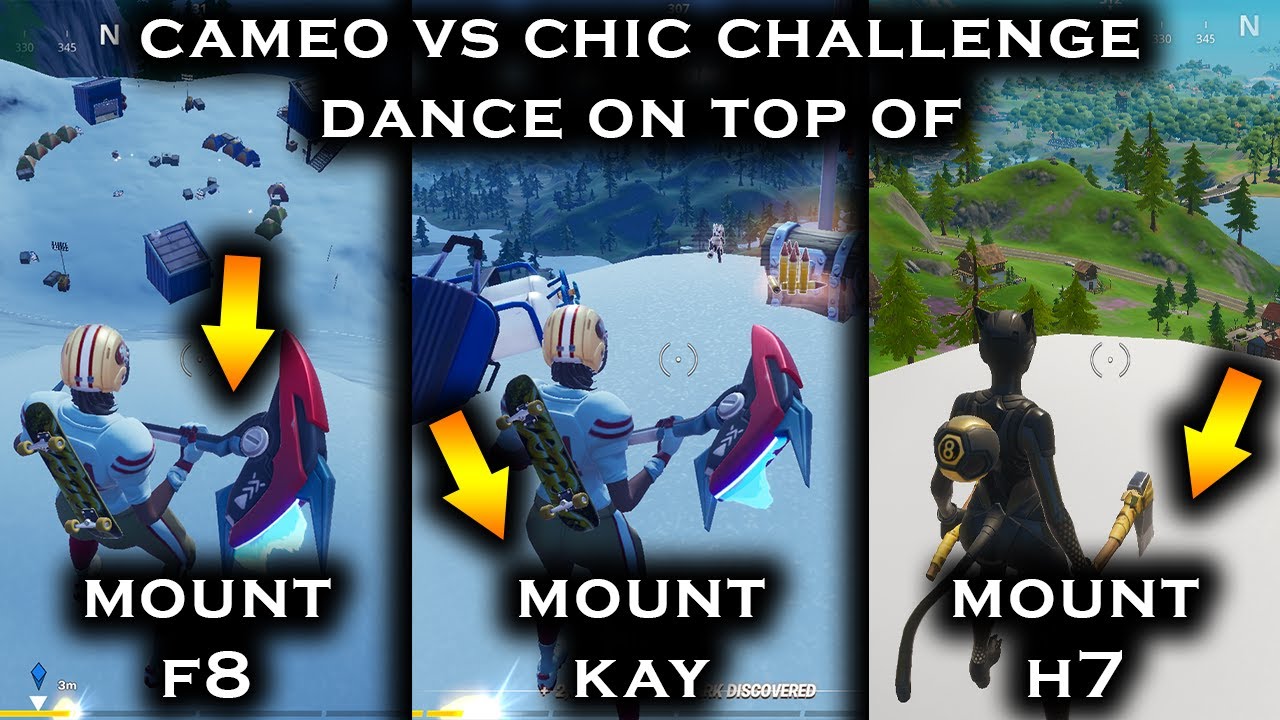 Fortnite *NEW* Dance on Top of Mount H7, Mount F8, Mount Kay - YouTube