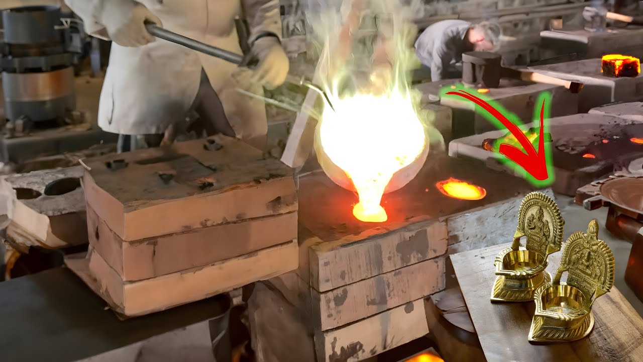 Watch This 100% Handmade Metal Lamp Casting Video ASMR - YouTube