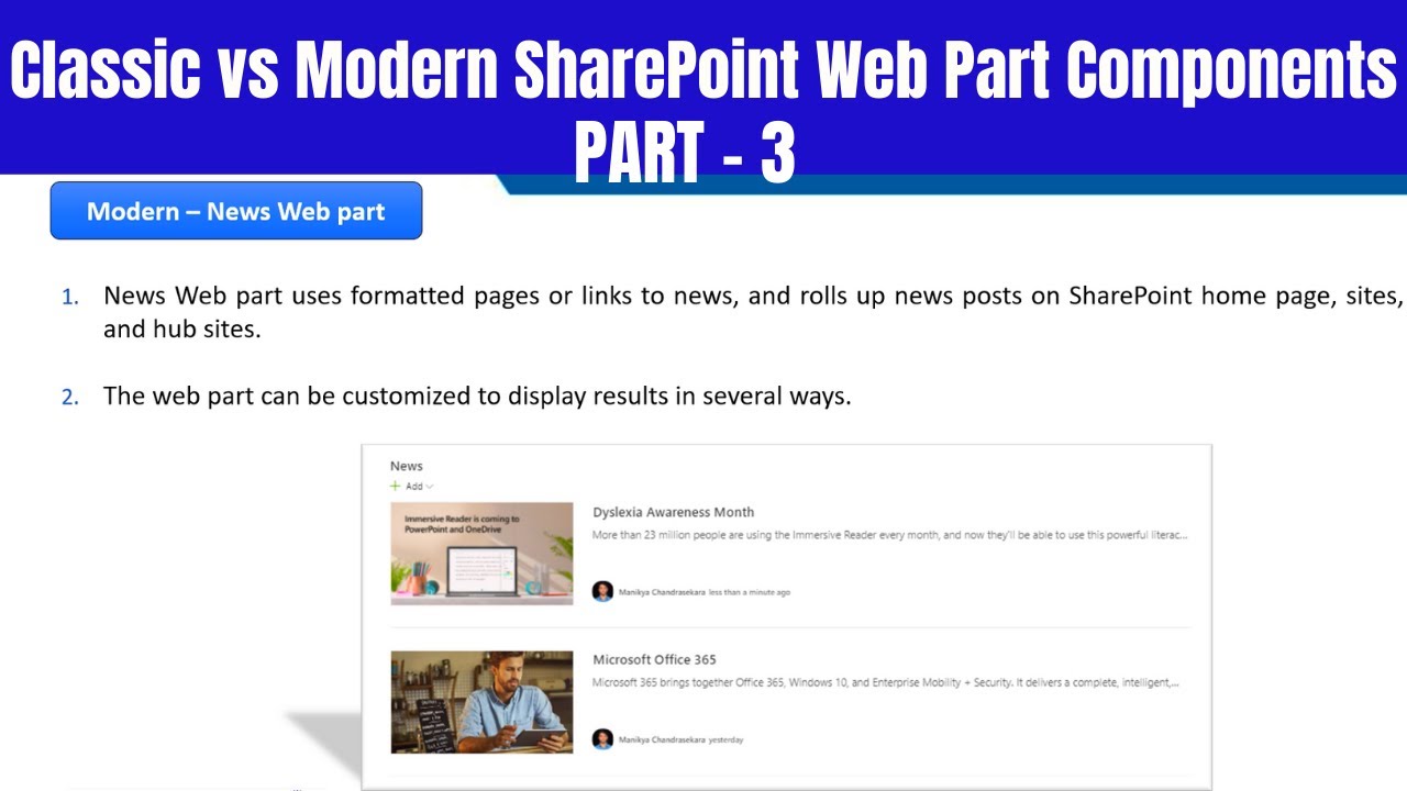 Classic vs Modern SharePoint Web Part Components - Part 3 | HexaCorp ...
