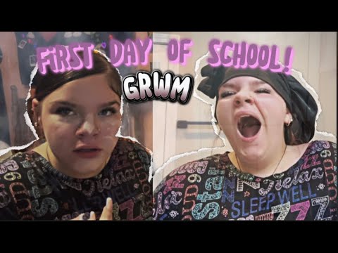 GRWM First Day of School 💞 outfit, makeup, and friends !! - YouTube