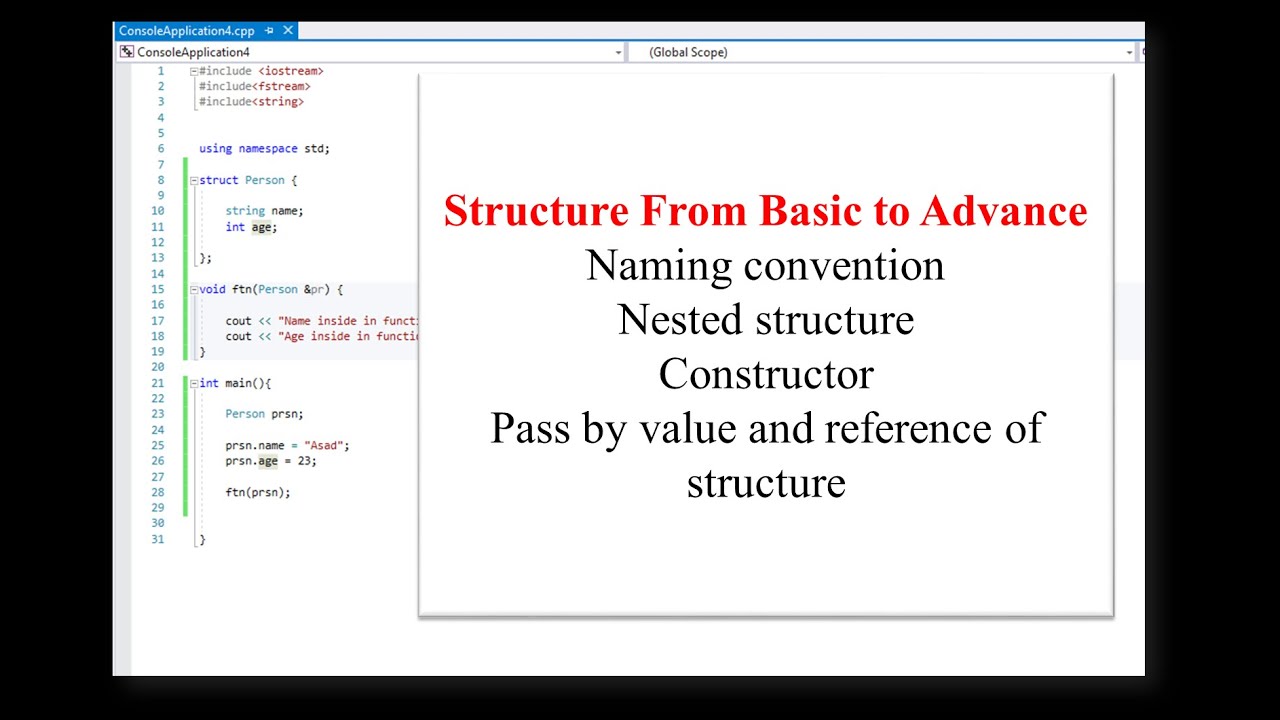 Structures In C Nested Constructors Passing By Value And Ref Part 1 Youtube