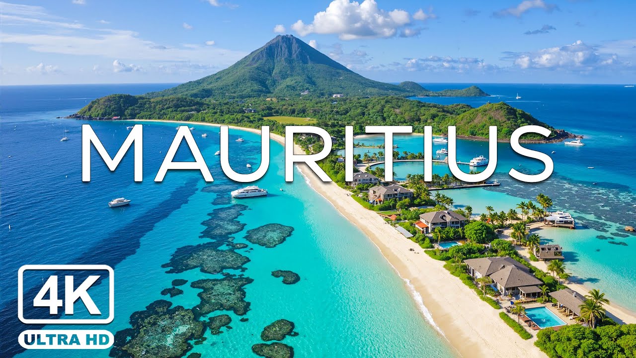 FLYING OVER MAURITIUS (4K UHD) – Beautiful Island Through Aerial ...