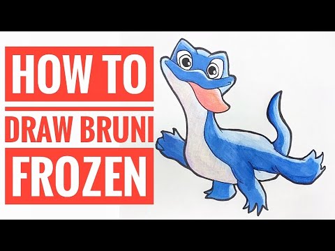 畫畫教學簡單版/簡單畫畫教學/Step by step easy draw /HOW TO DRAW Bruni frozen - YouTube