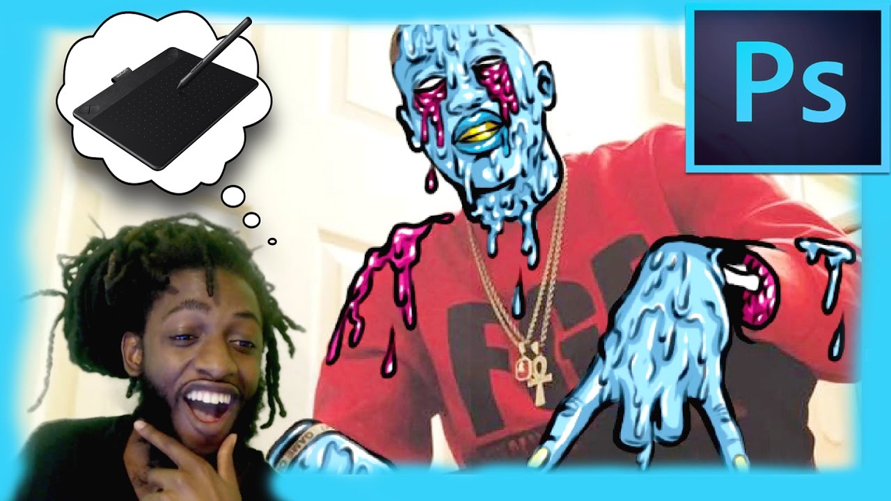HOW TO MAKE A GRIME ON PHOTOSHOP!!!!! IT'S EASY!!! ART VLOG - YouTube