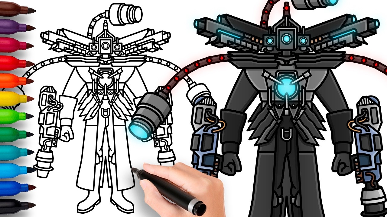HOW TO DRAW NEW SUPER UPGRADED TITAN CAMERAMAN 2.0 | Skibidi Toilet ...