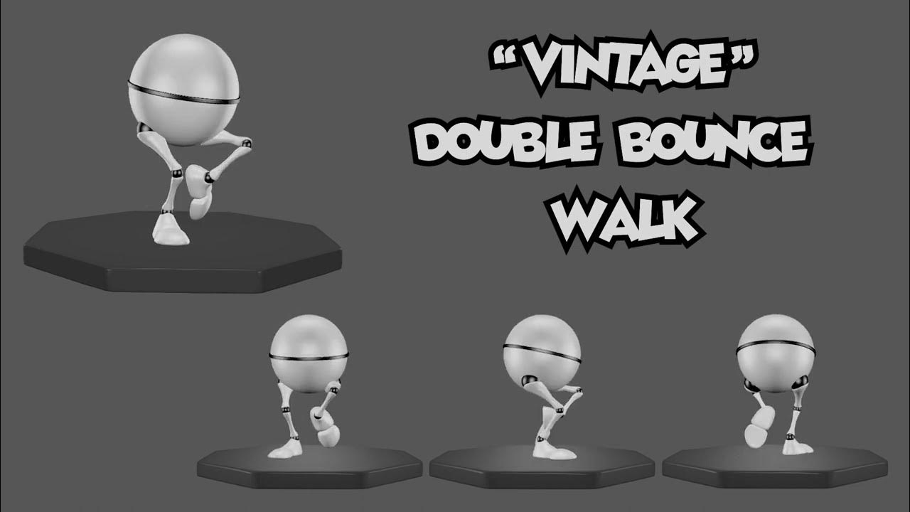 Walker Animation - Double Bounce Walk Cycle - YouTube
