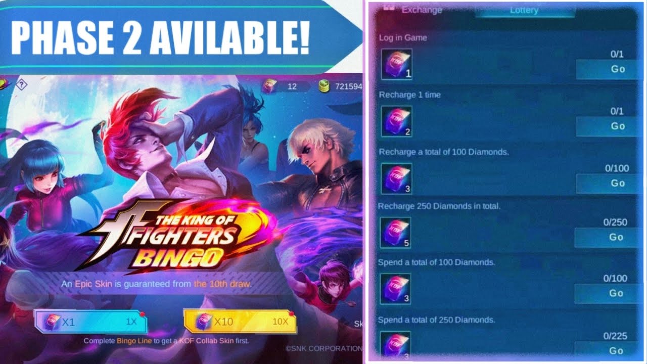 KOF PHASE 2 AVAILABLE NOW! GET 16X FREE TOKENS 😍 / MLBB KOF EVENT - YouTube